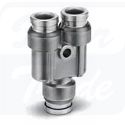 [KQB2T12-00] Złącza wtykowe metalowe - złączka rozgałęźna typu T > SMC